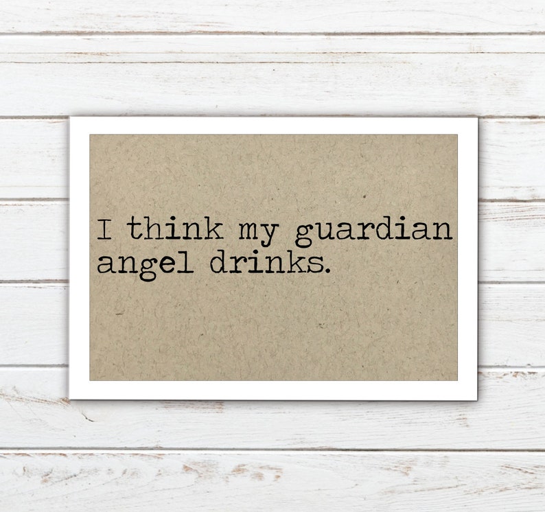 Guardian Angel Drinks Funny Magnet Gift for Best Friend - Etsy