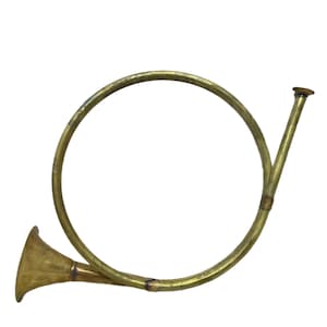 French Brass Hunting Horn - Etsy