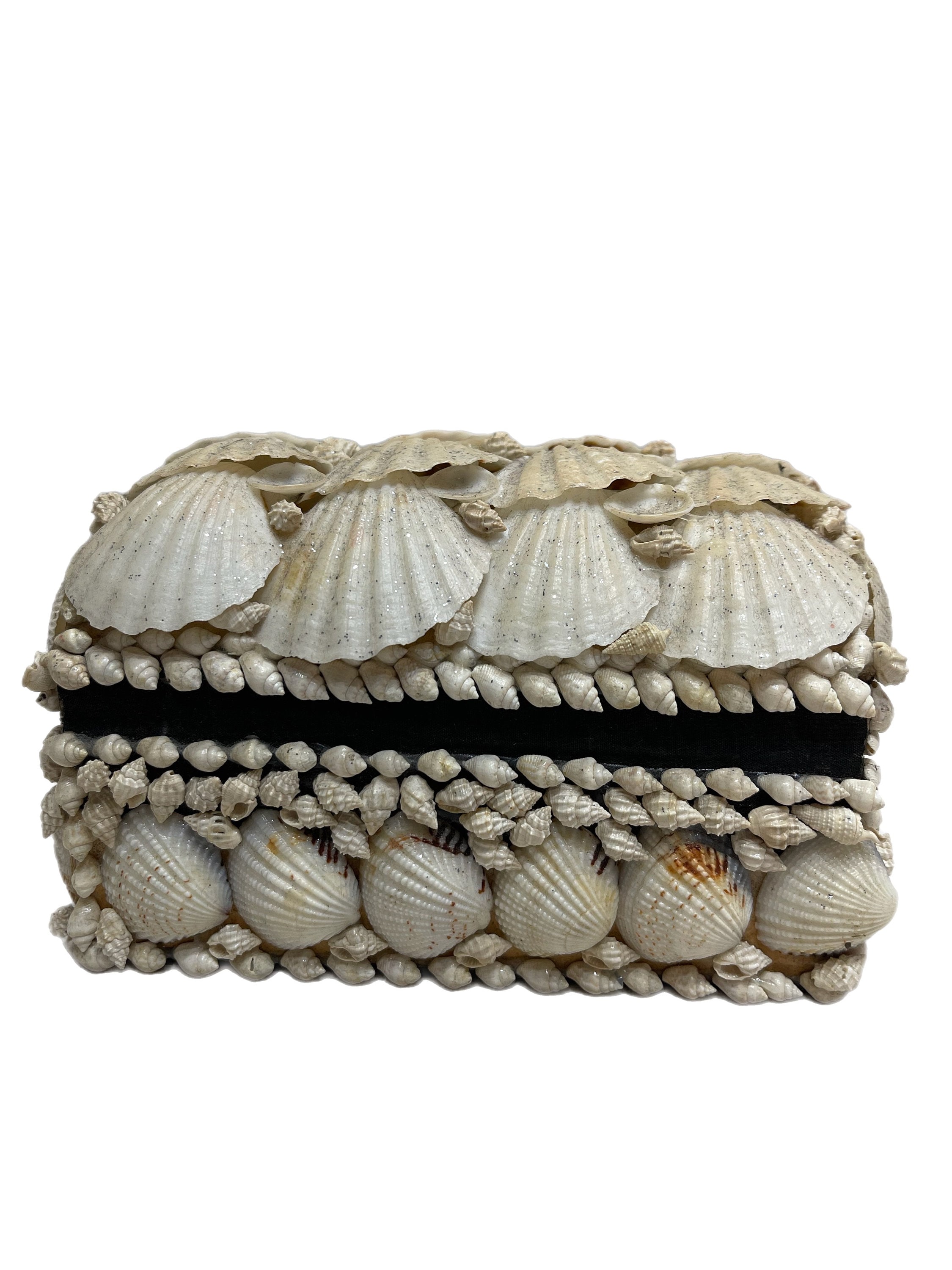 Antique Made in the Philippines Rectangular Domed Seashell Souvenir Box ...