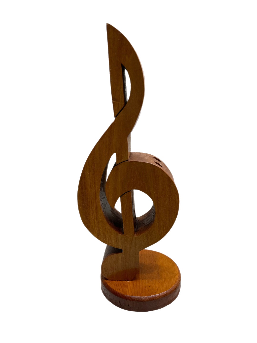 Handmade Wooden Treble Clef Pen Holder - Etsy