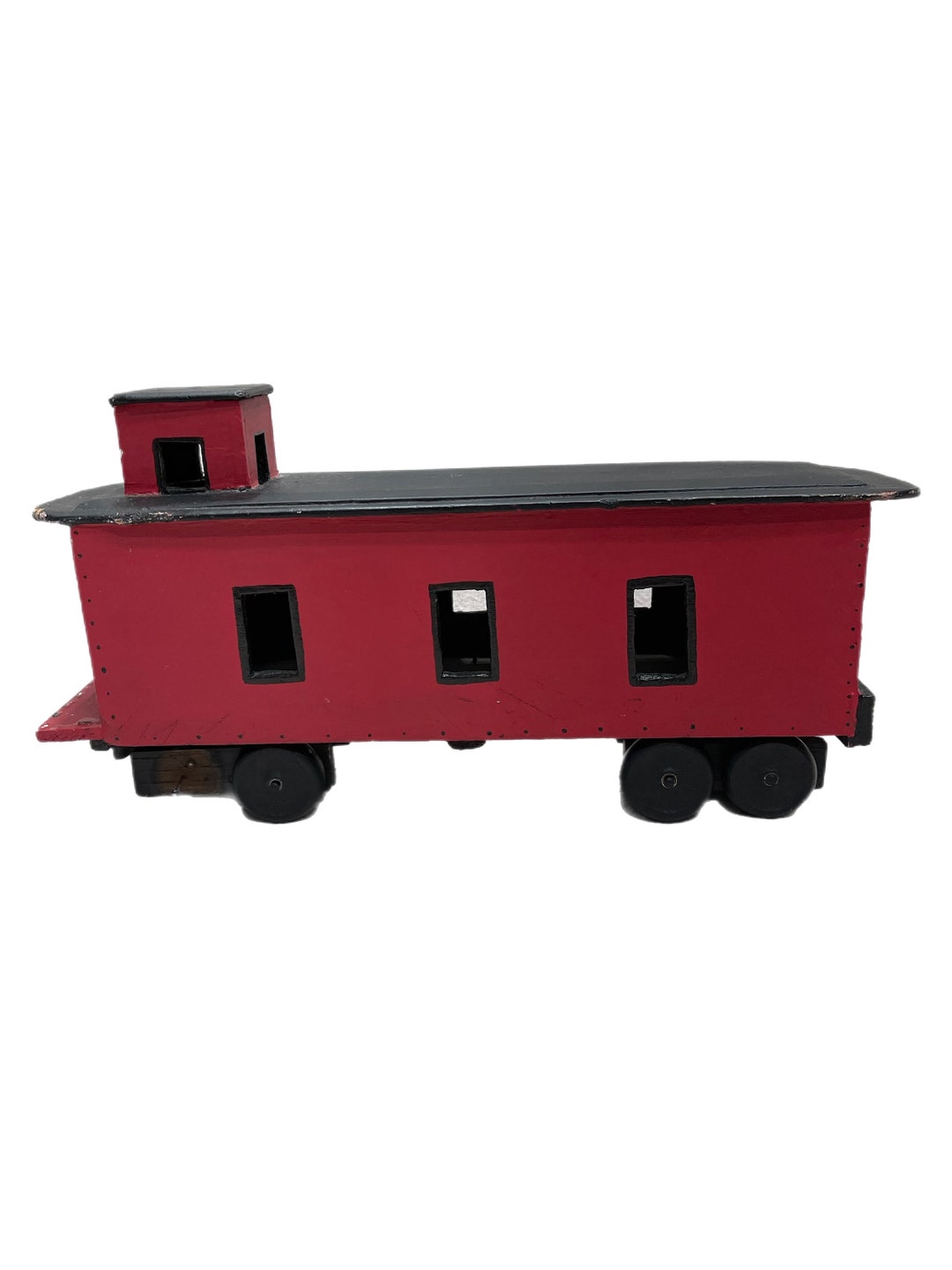 Red Wood Toy Caboose - Etsy