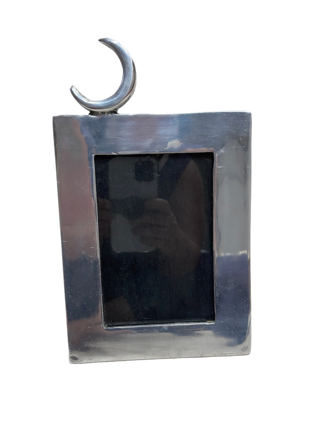 Pewter Crescent Moon Frame - Etsy