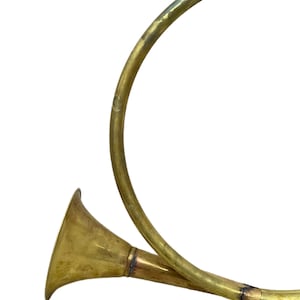 French Brass Hunting Horn - Etsy