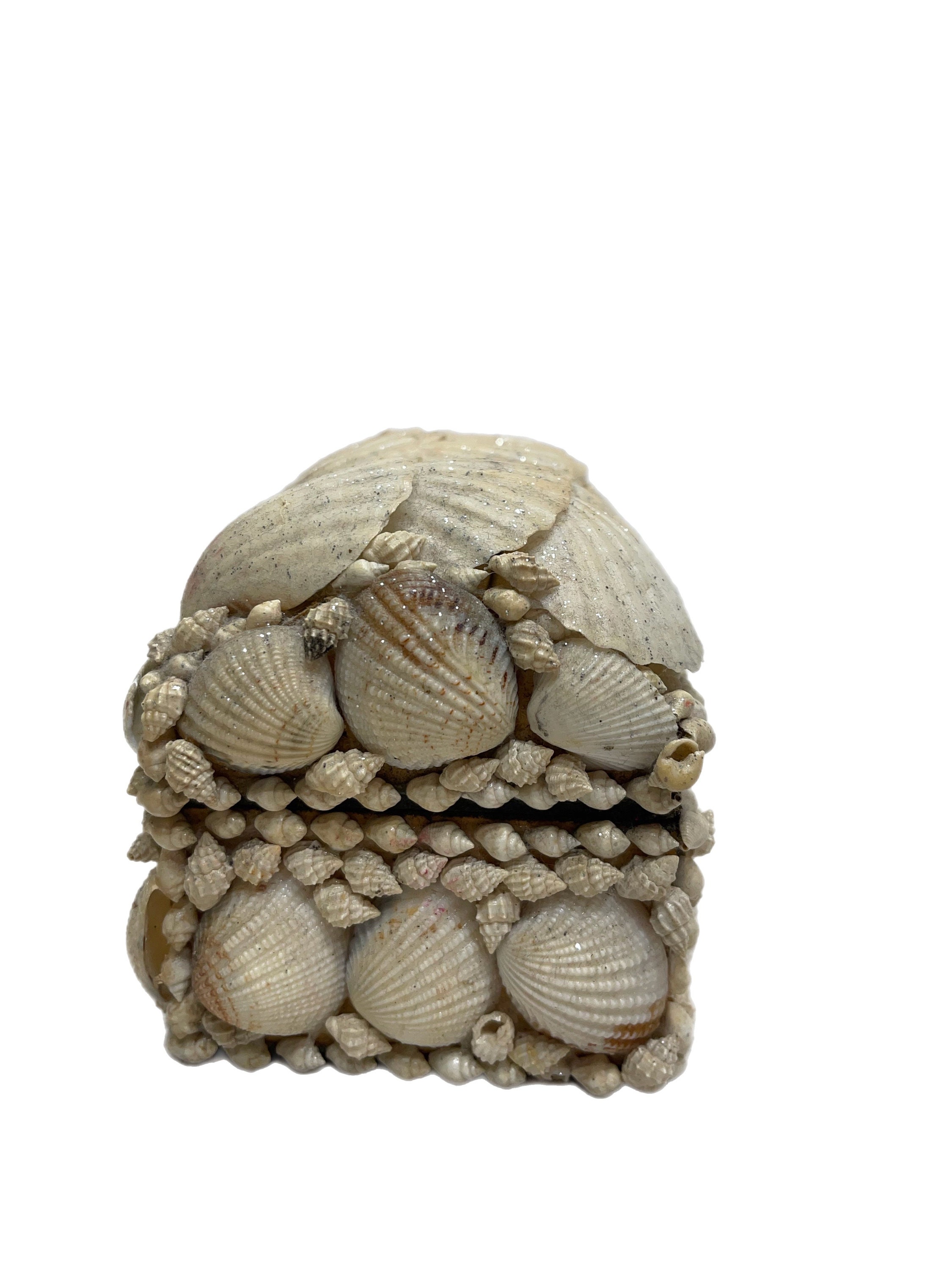 Antique Made in the Philippines Rectangular Domed Seashell Souvenir Box ...