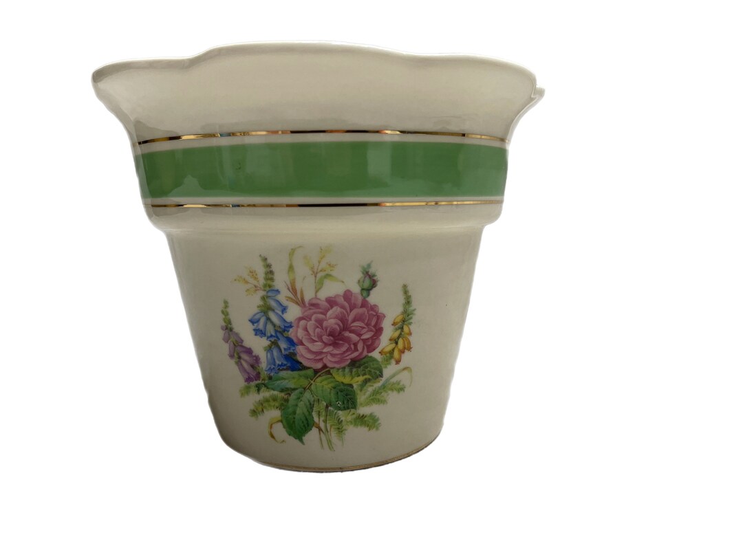 E.R. American Artware Floral Planter - Etsy