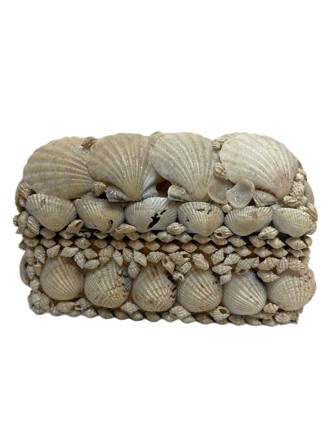 Antique Made in the Philippines Rectangular Domed Seashell Souvenir Box ...