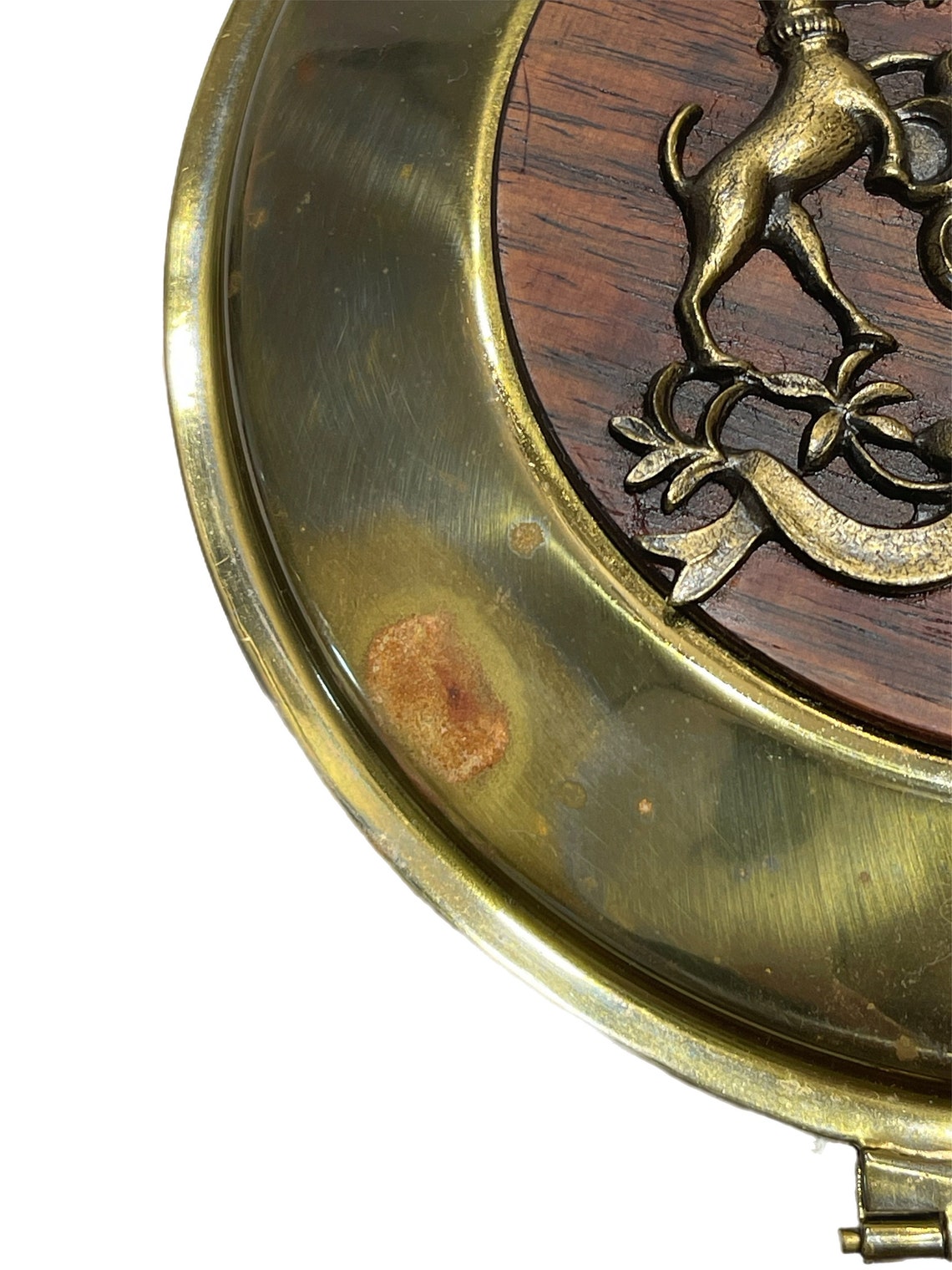 Made in Italy Brass Silent Butler Caddy With Teak and Brass HONOR ...