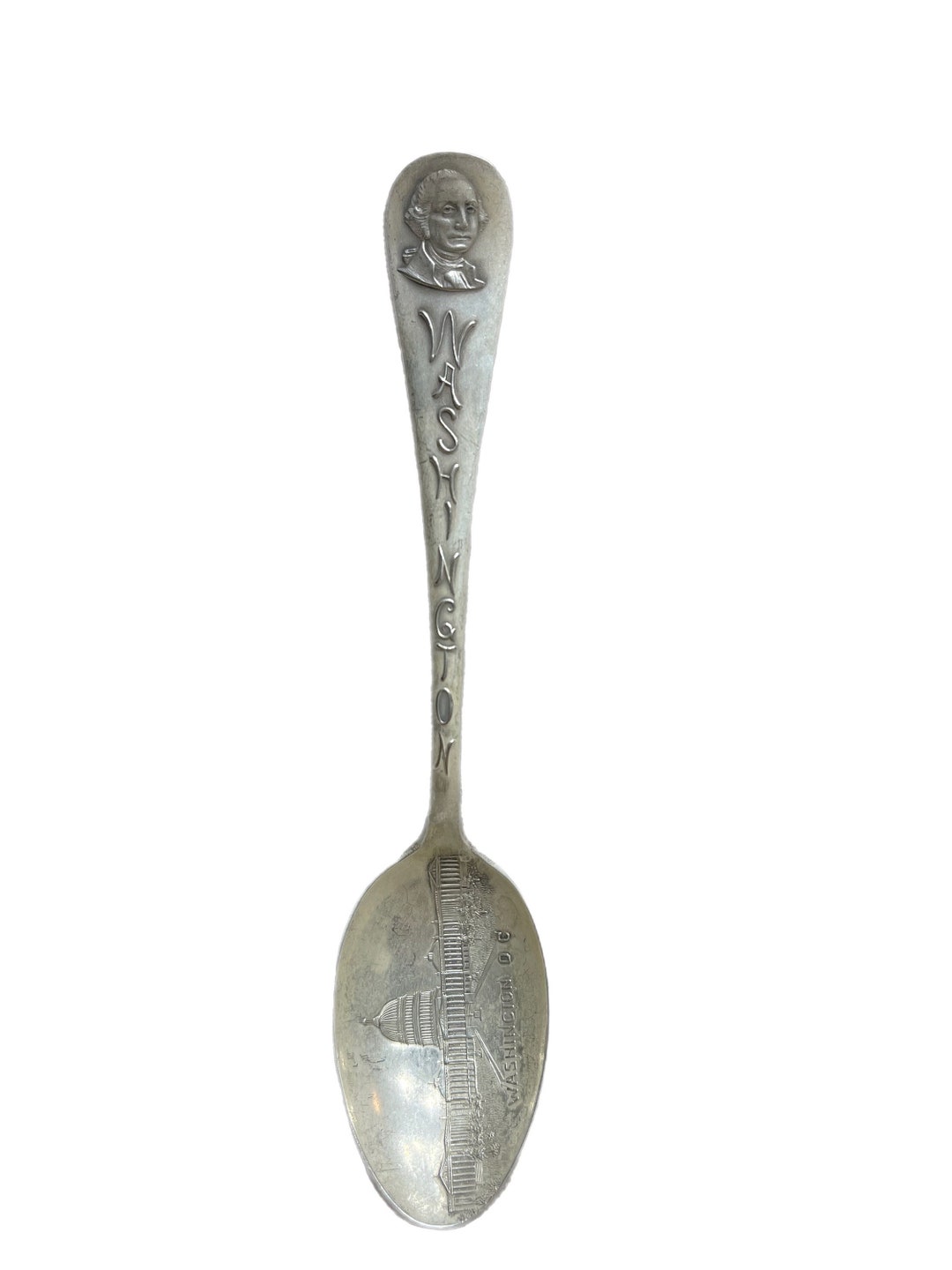 Sterling George Washington Souvenir Spoon - Etsy