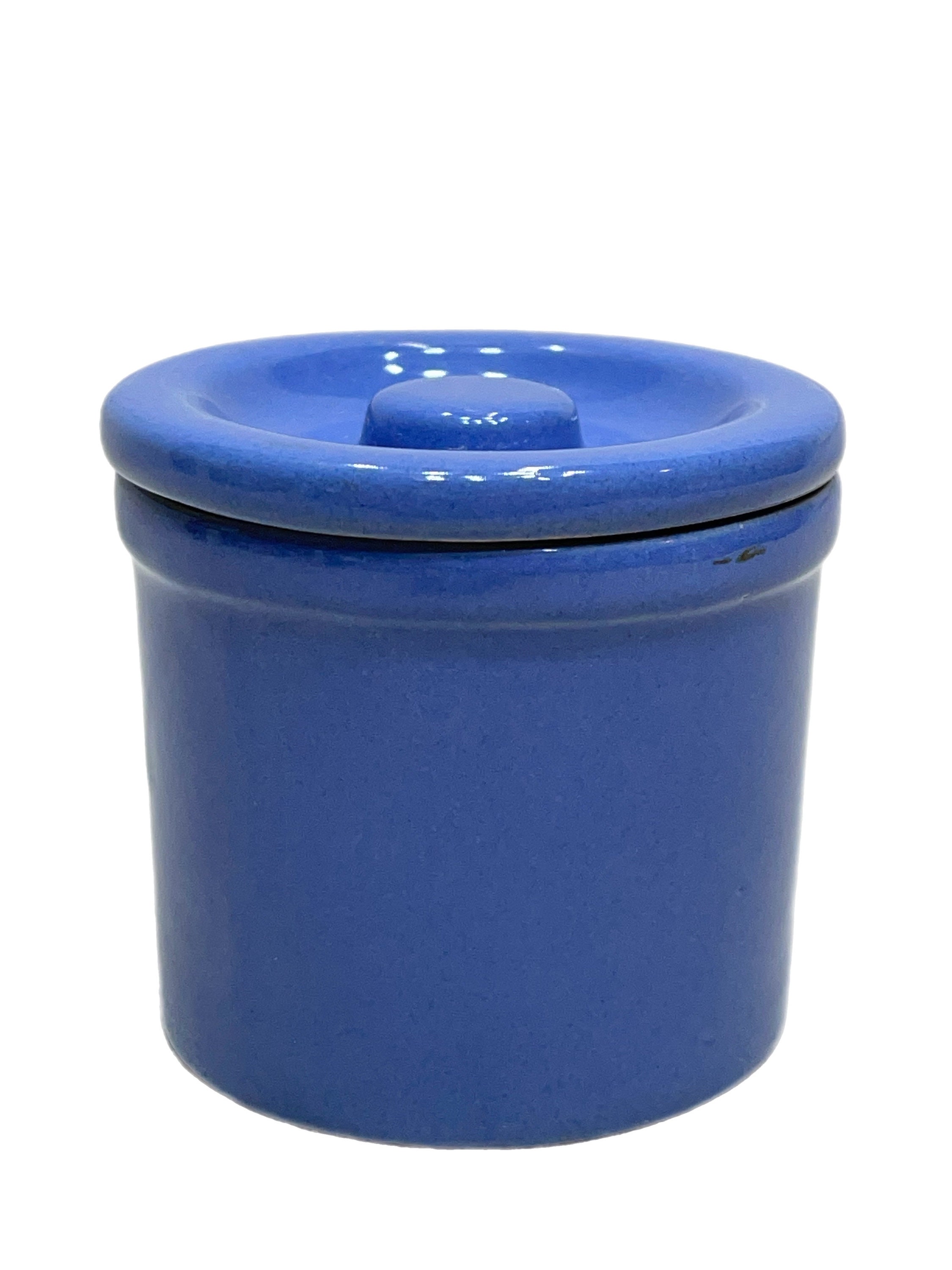 Light Blue Lidded Crockery Container - Etsy