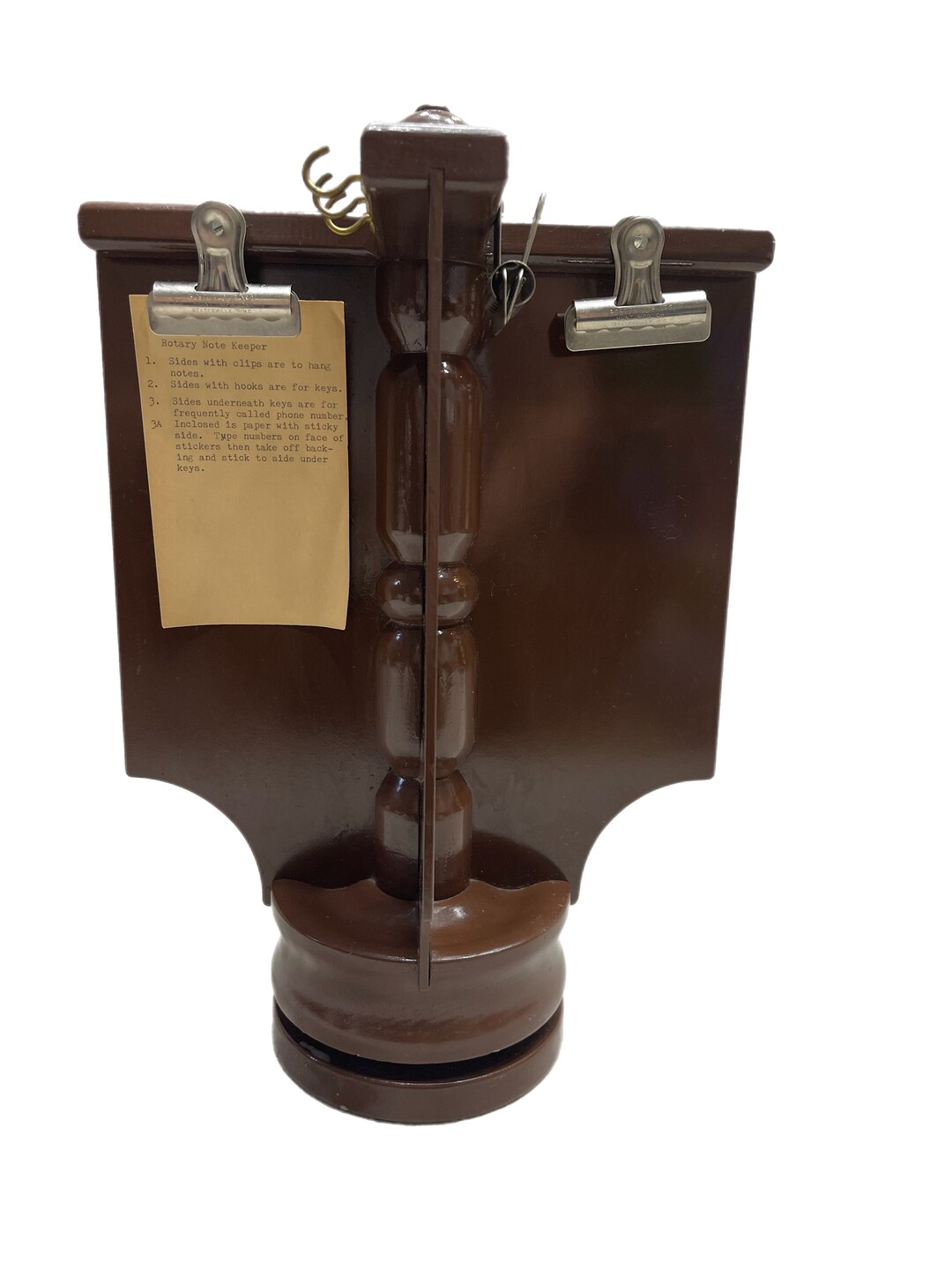 Vintage Rotary Note Keeper - Etsy