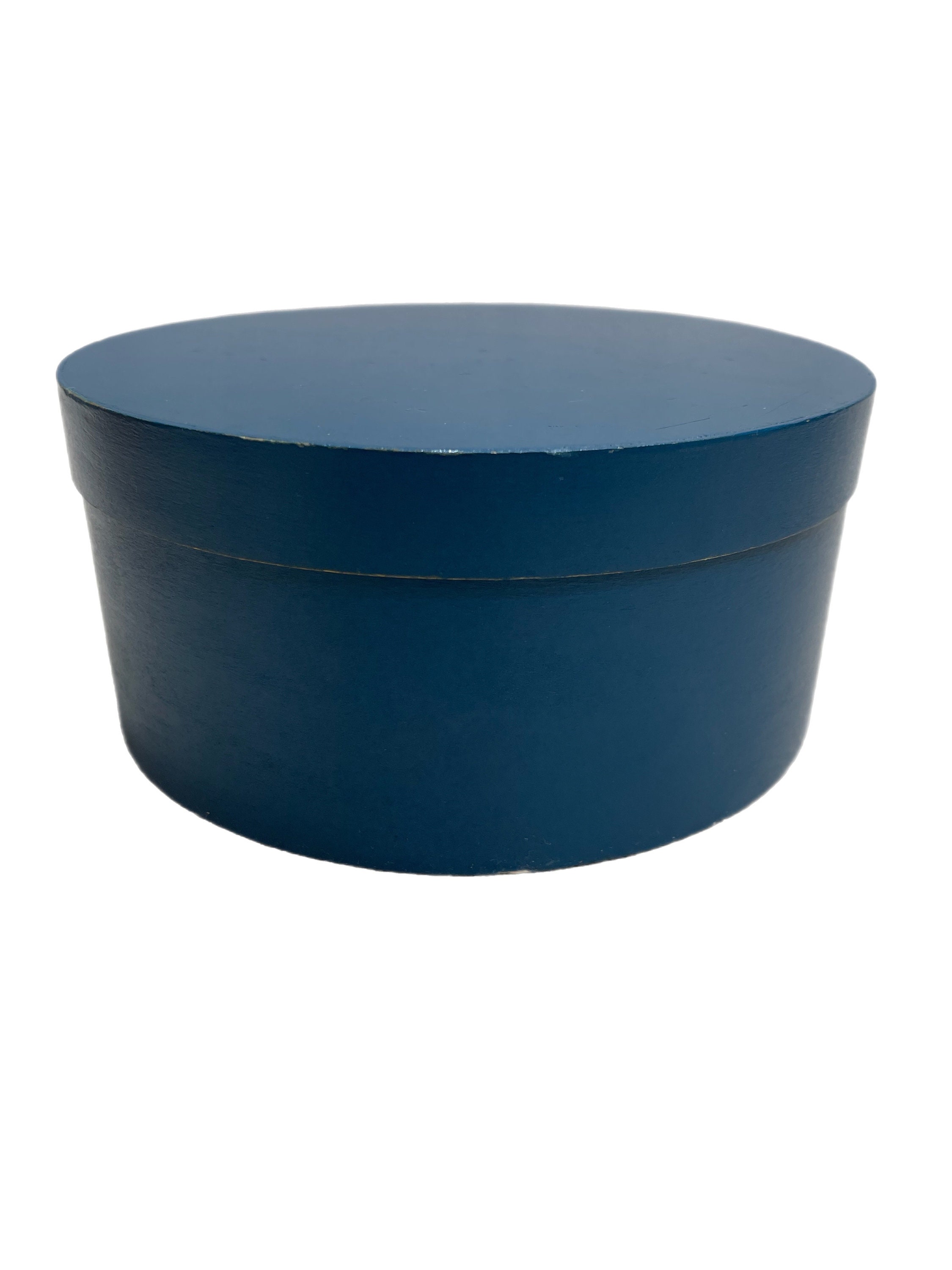 Pair of Round Nesting Wood Boxes With Brass Tacks - Etsy