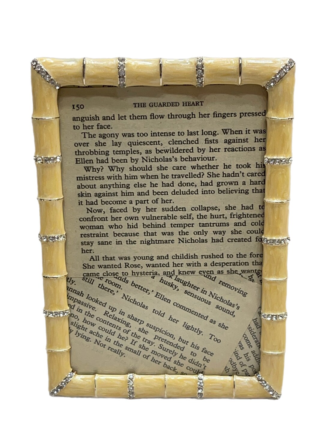 Cream Enamel Bamboo Frame - Etsy