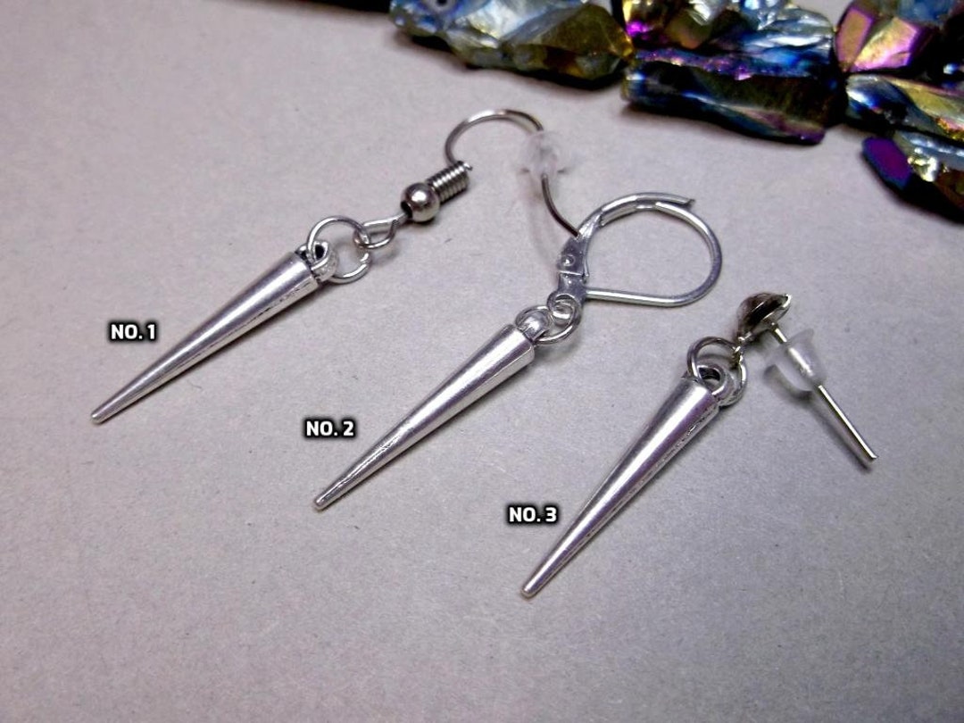 One Spike Dangle Spike Goth Short Spike Dangle Metal Spike Dangle ...