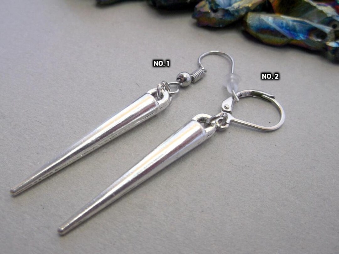 Silver Spike Dangle, Steel Spike Men, Spike Men Dangle, Little Gift ...