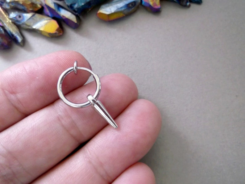 One Spike Clip-on Spike Clip-on Goth Spike Short Spike Clip-on - Etsy