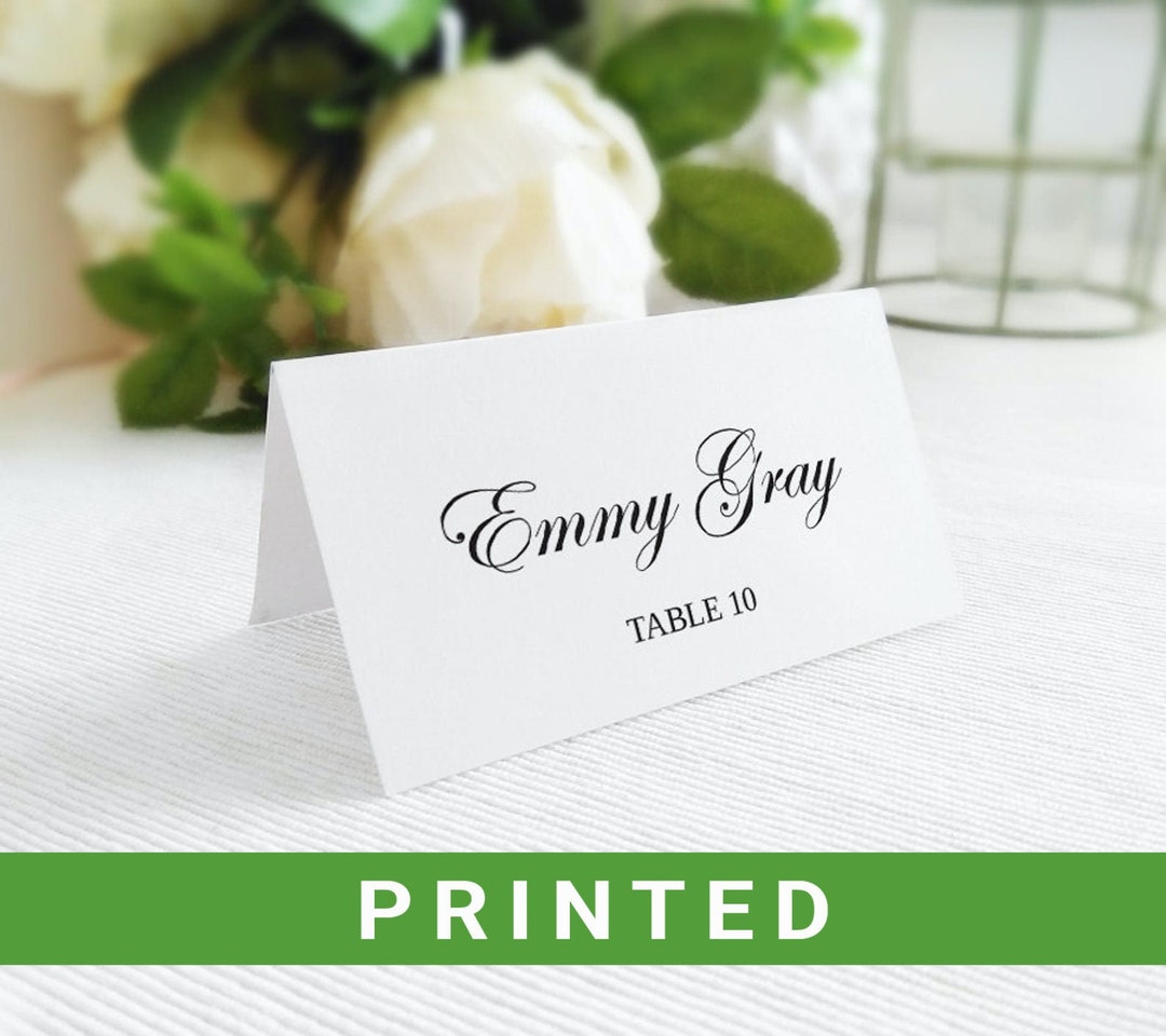 Table Seating Cards Personalized Tent Cards Table Name Cards Custom ...