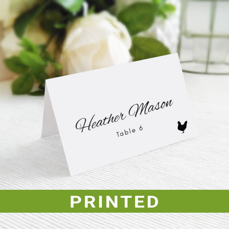 Wedding Name Card - Etsy
