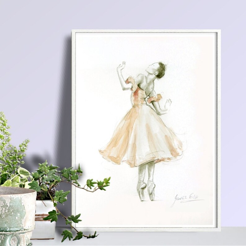 Ballerina Print, Pink Ballerina, Ballerina Drawing, Ballerina Painting ...