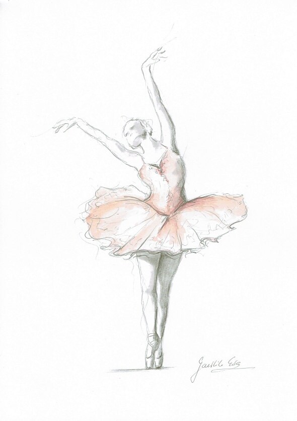 Set of 3 Prints, Ballerina Art, Pink Ballerina, Watercolor Ballet ...