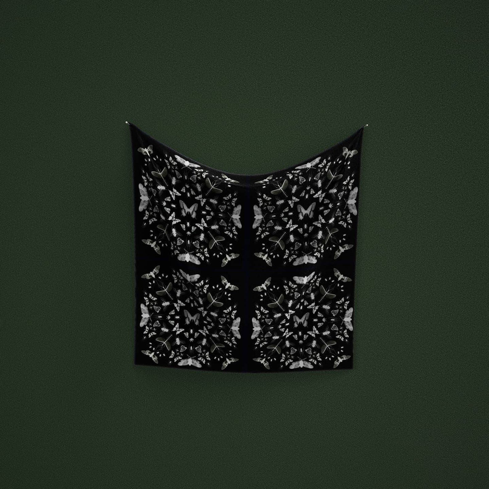 Butterflies Silk Scarf Insect Scarf Nature Scarves Hair - Etsy