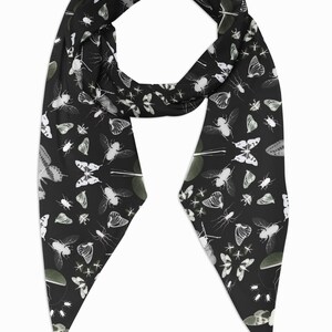 Butterflies Silk Scarf, Insect Scarf, Nature Scarves, Hair Scarves ...