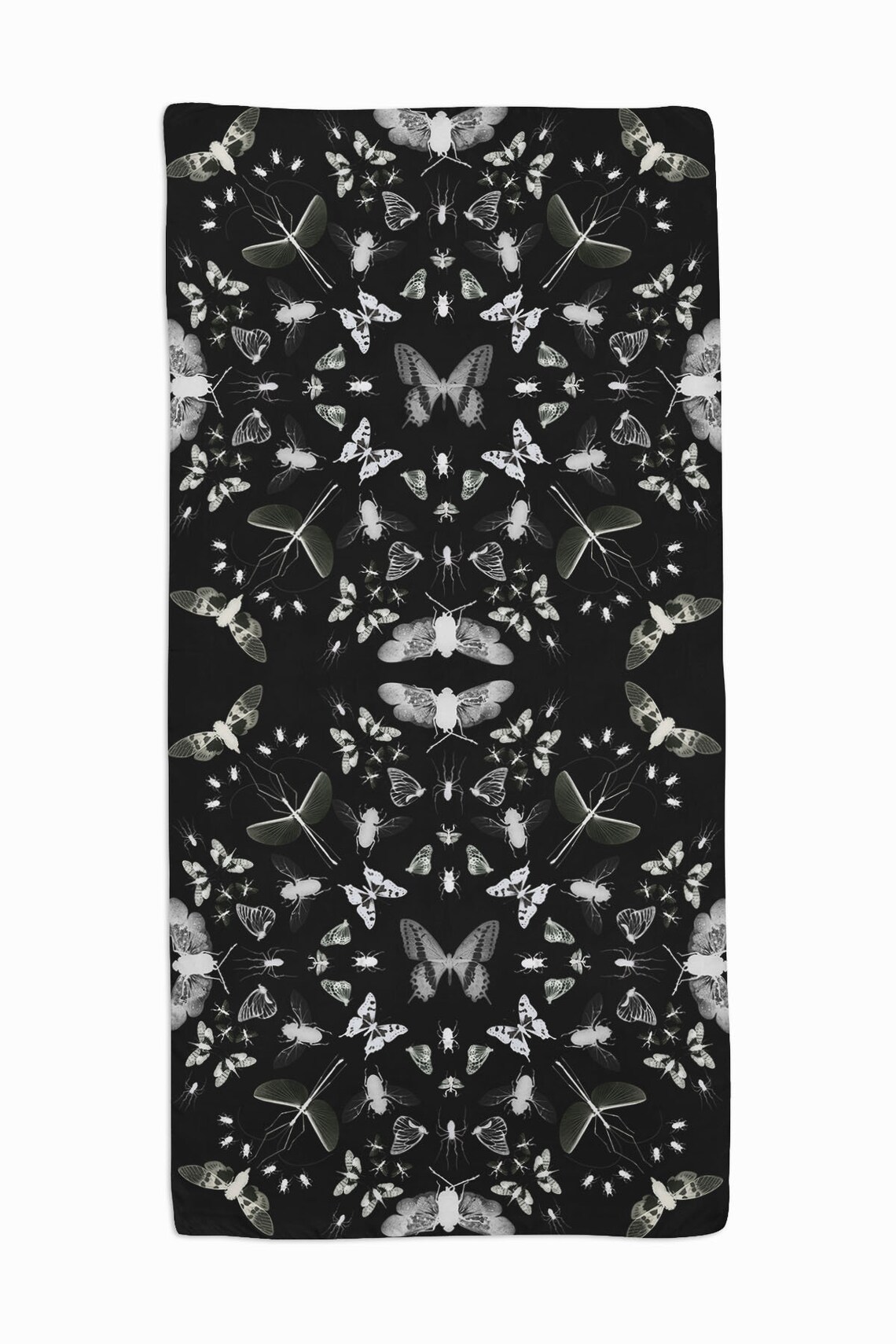 Butterflies Silk Scarf Insect Scarf Nature Scarves Hair - Etsy