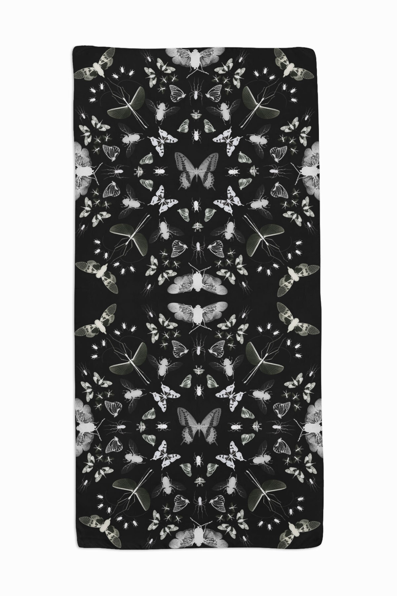 Butterflies Silk Scarf Insect Scarf Nature Scarves Hair - Etsy