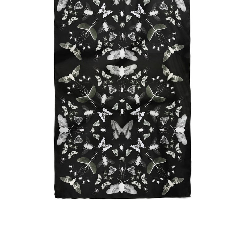 Butterflies Silk Scarf Insect Scarf Nature Scarves Hair - Etsy