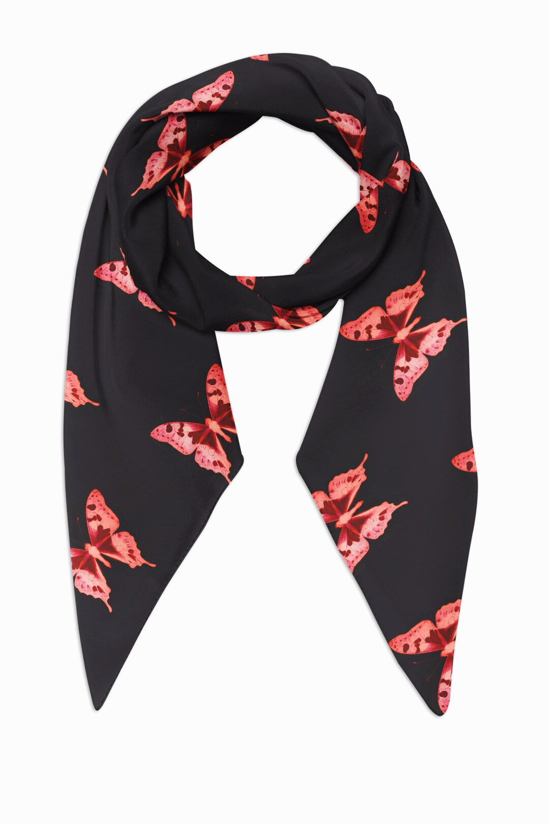 Butterflies Silk Scarf, Butterfly Scarf, Nature Scarves, Hair Scarves ...