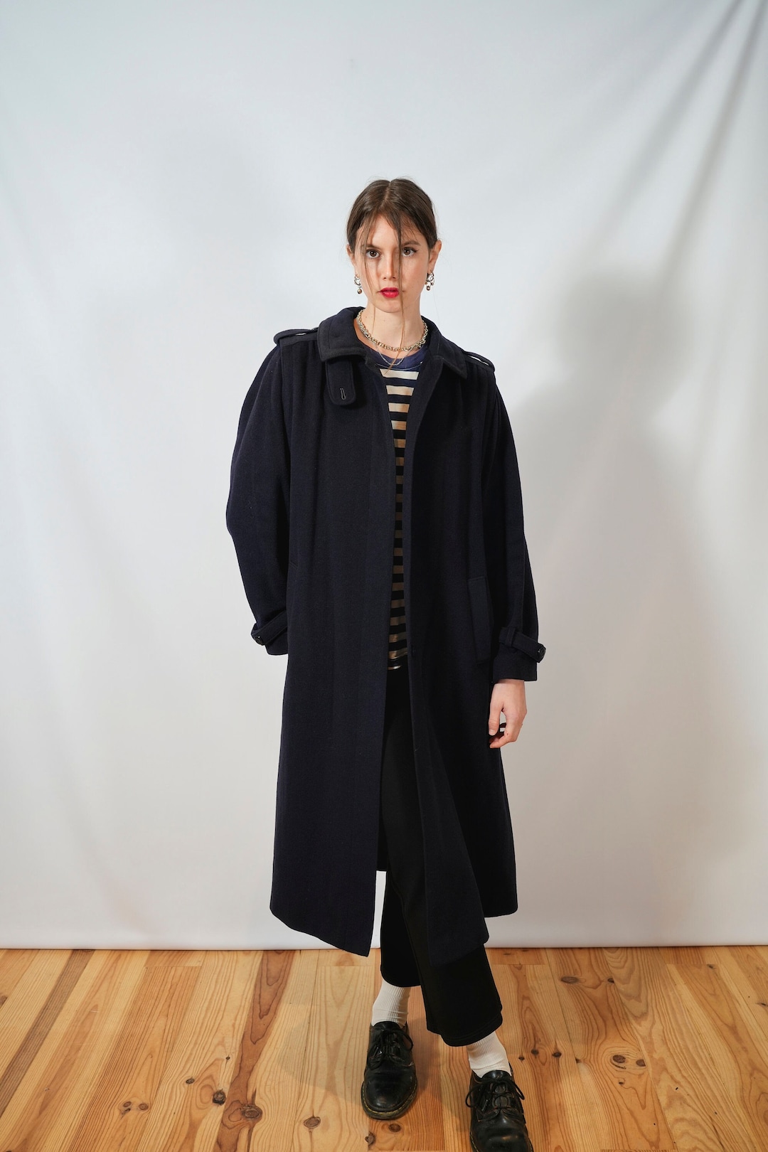 RARE PIECE I Vintage Long Coat From the 60s I 40% Cashmere 40 Wool I ...