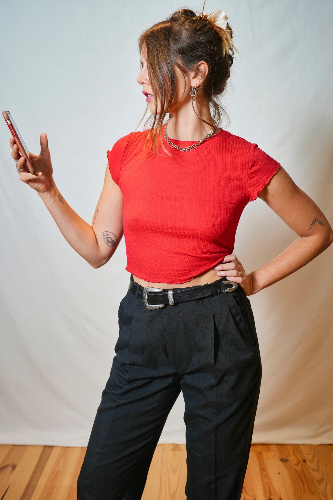 Vintage Black Pants I Retro Pants I Pleated Pants I 90's I - Etsy