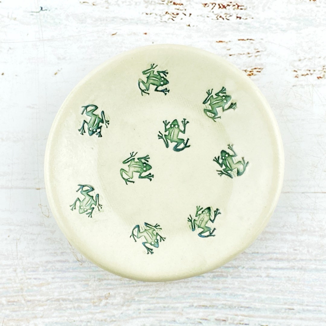 Tiny Frogs Tea Bag Rest, Coffee Spoon Holder or Ring Dish - Etsy
