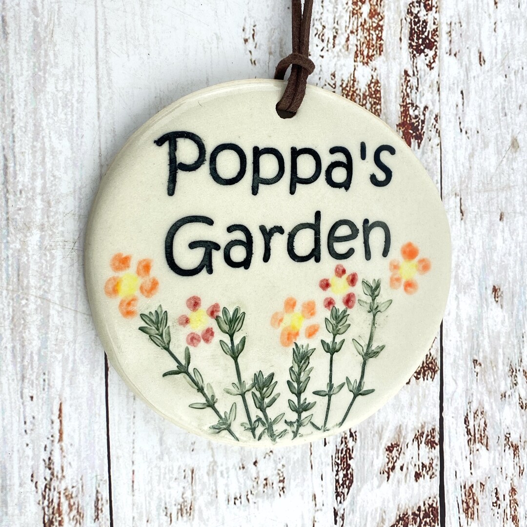 Poppa’s Garden Sign - Etsy