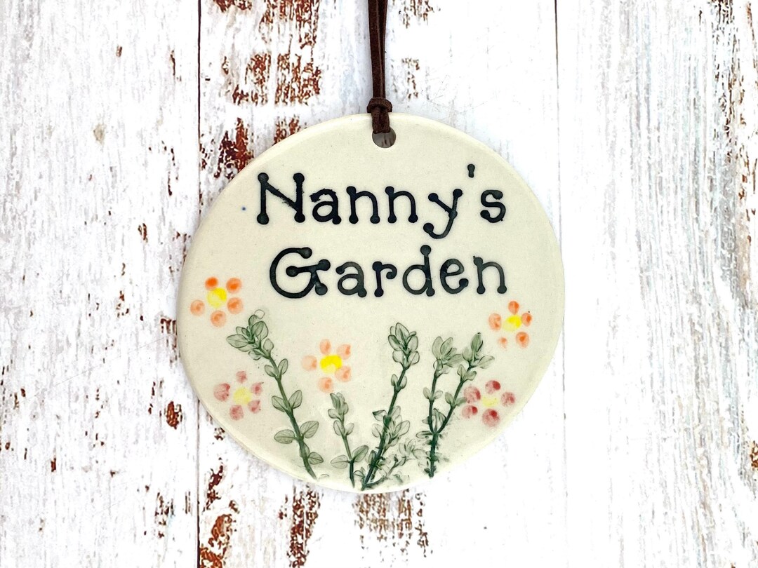 Nanny's Garden Sign - Etsy
