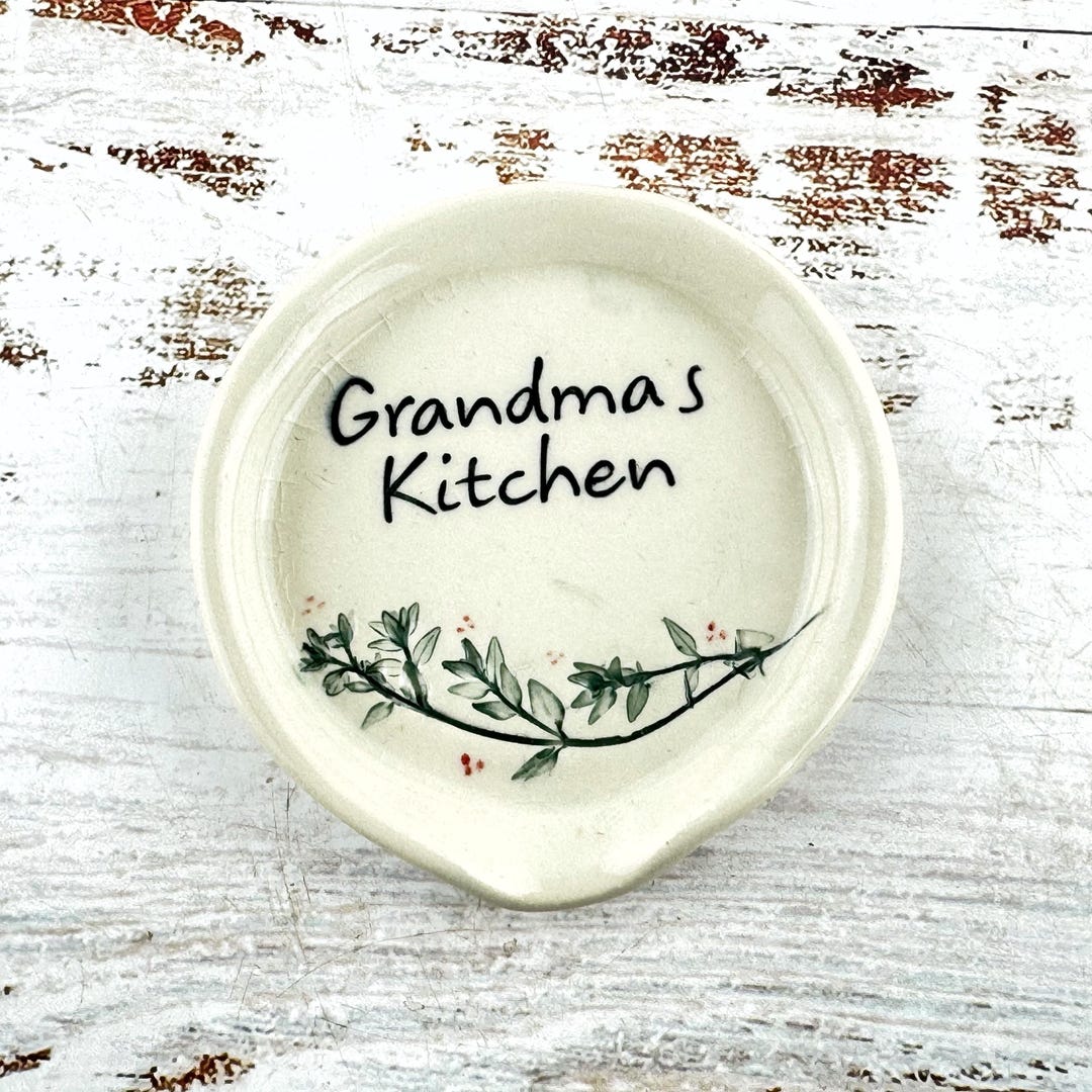 Grandma's Kitchen Stovetop Kitchen Spoon Rest - Etsy