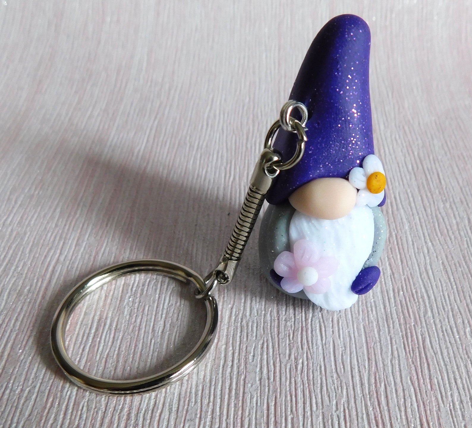 Gonk Keyring Purple Glittery Gnome Keychains Funny Cute - Etsy Singapore