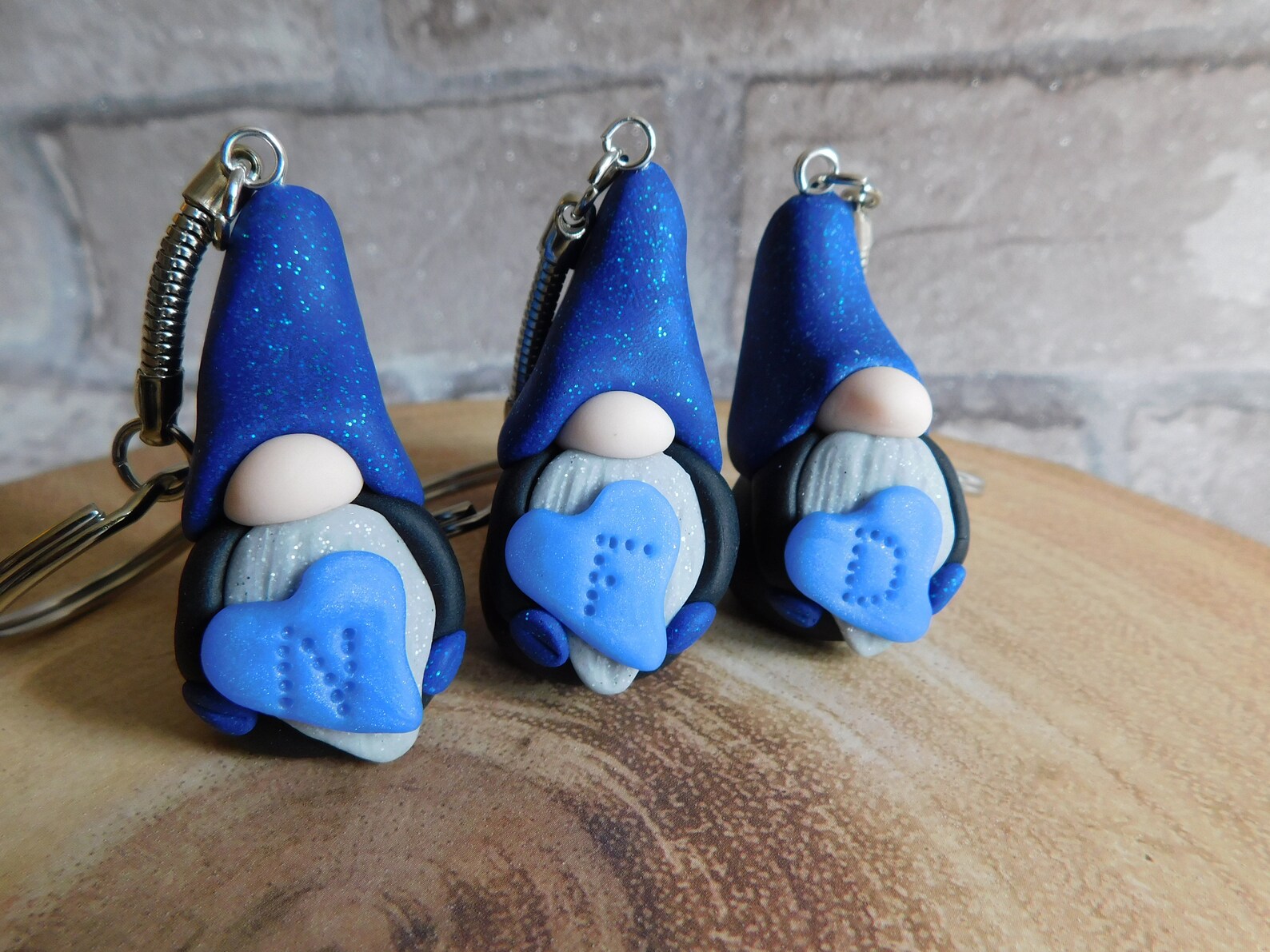 Personalised Initial Gonk Keyring Gnome Keychains Funny | Etsy