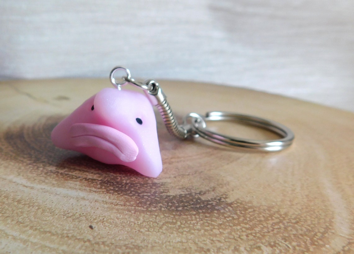 Blob Fish Keyring Keychain NEW Handmade UK Super Cute | Etsy