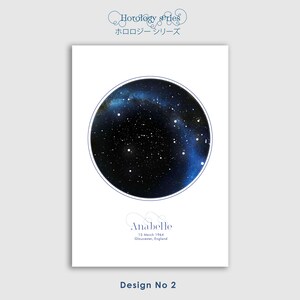 Custom Birthday Star Chart, Starry Night Sky Map Birthday Gift ...