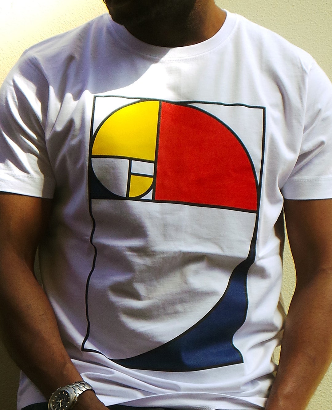 Fibonacci Sequence Sacred Geometry Mathematics T Shirt Inspired by Piet ...