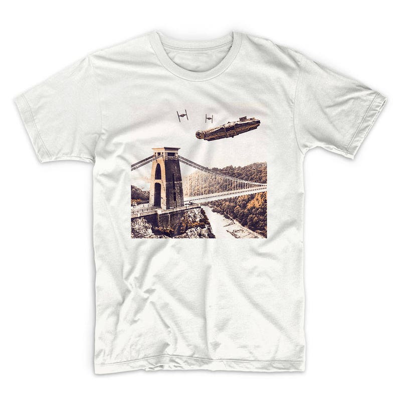 Millennium Falcon Over Suspension Bridge Star Wars Bristol - Etsy UK