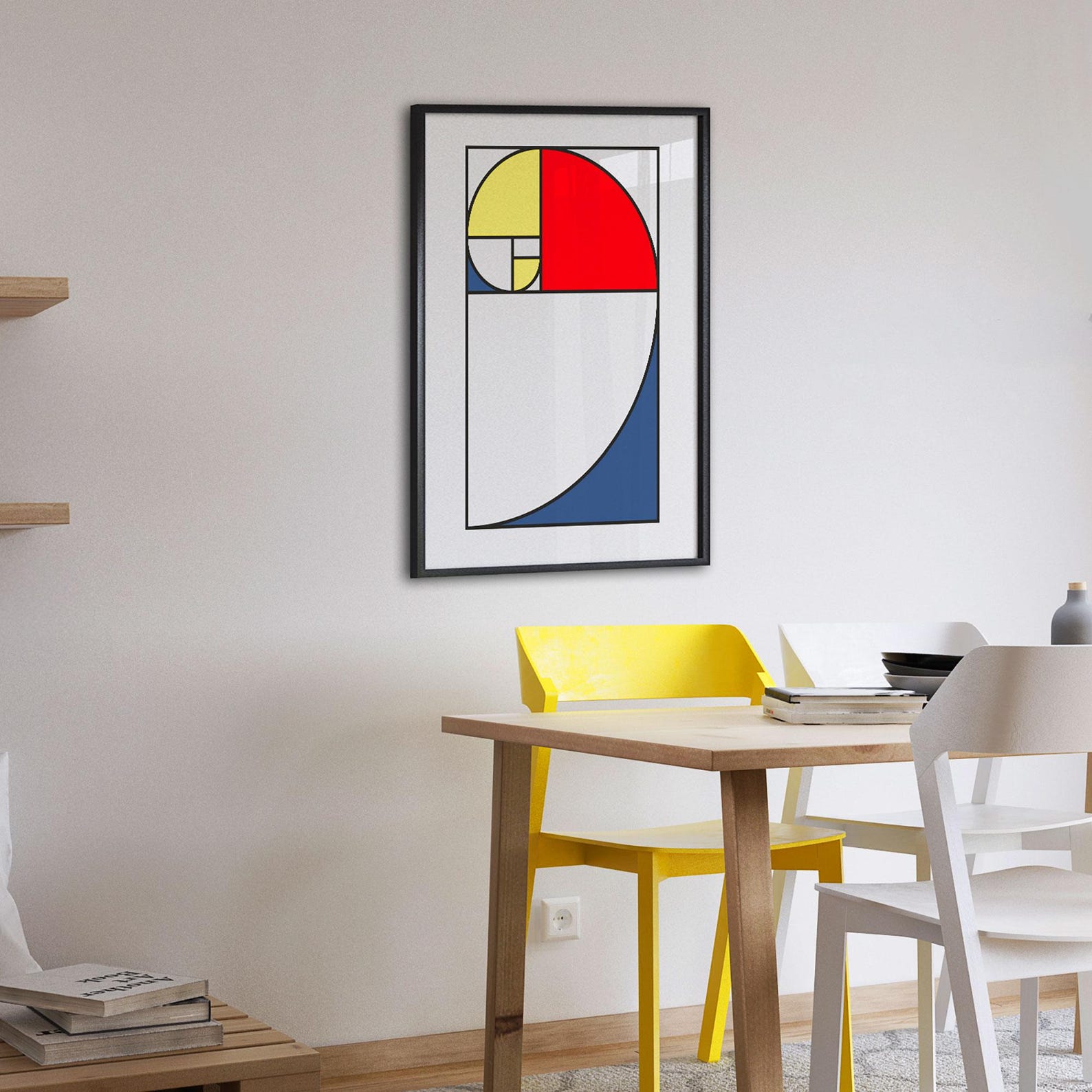 Golden Ratio Art Print: Sacred Geometry, Mondrian Inspired (digital ...