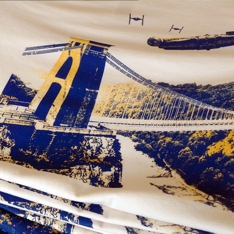 Millennium Falcon Over Suspension Bridge Star Wars Bristol - Etsy UK