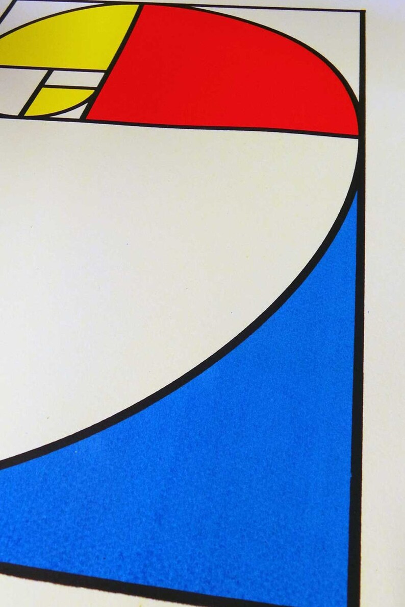 Golden Ratio Art Print: Sacred Geometry, Mondrian Inspired (digital ...