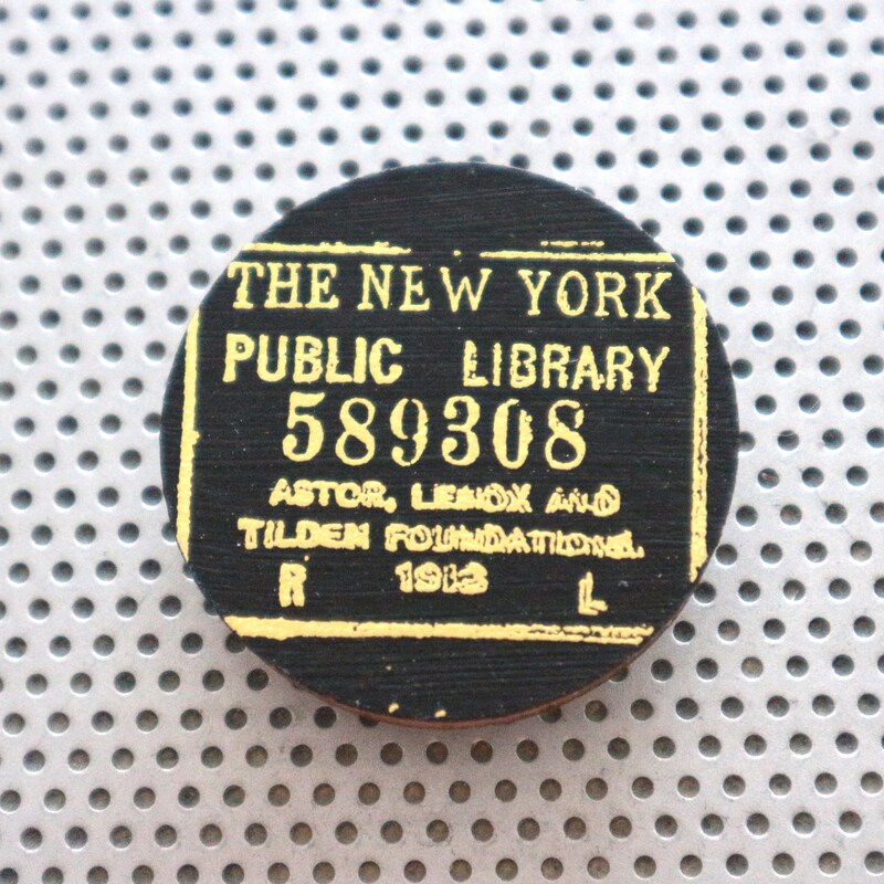 Library Buttons - Etsy