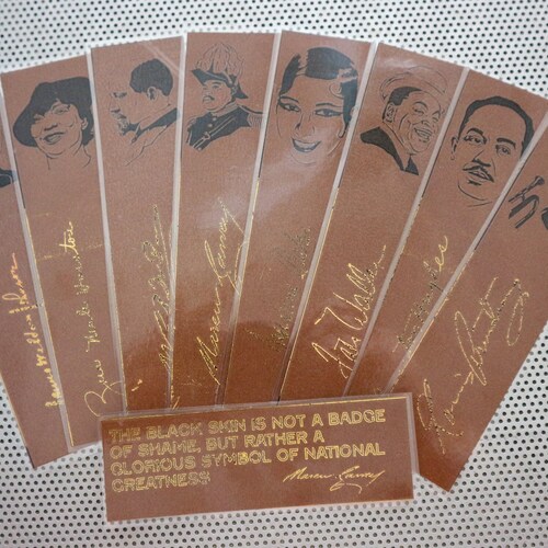 Harlem Renaissance Bookmarks / Set of Nine Handmade Portraits | Etsy