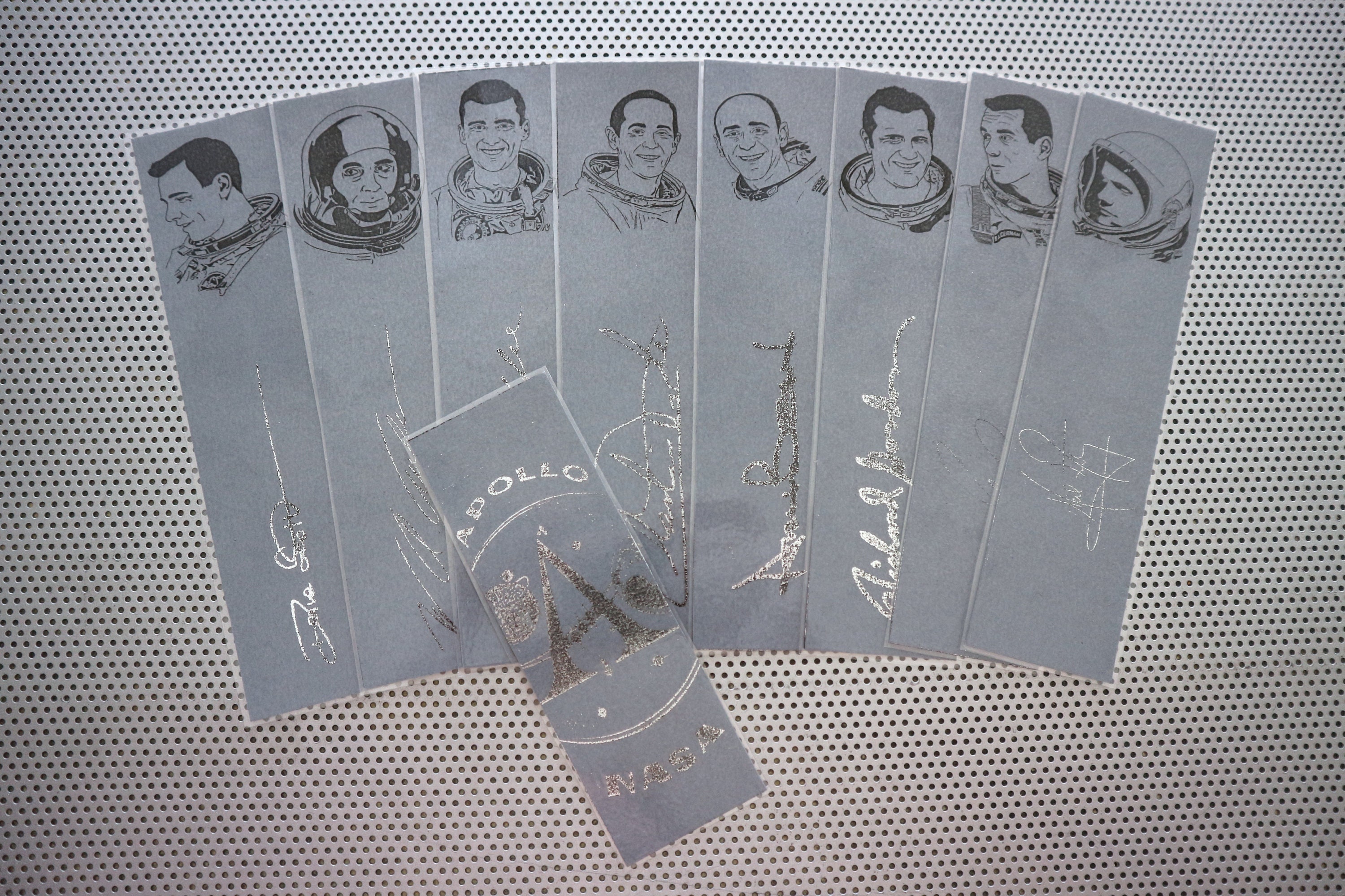 Apollo Astronauts bookmarks set of 9 handmade NASA space | Etsy