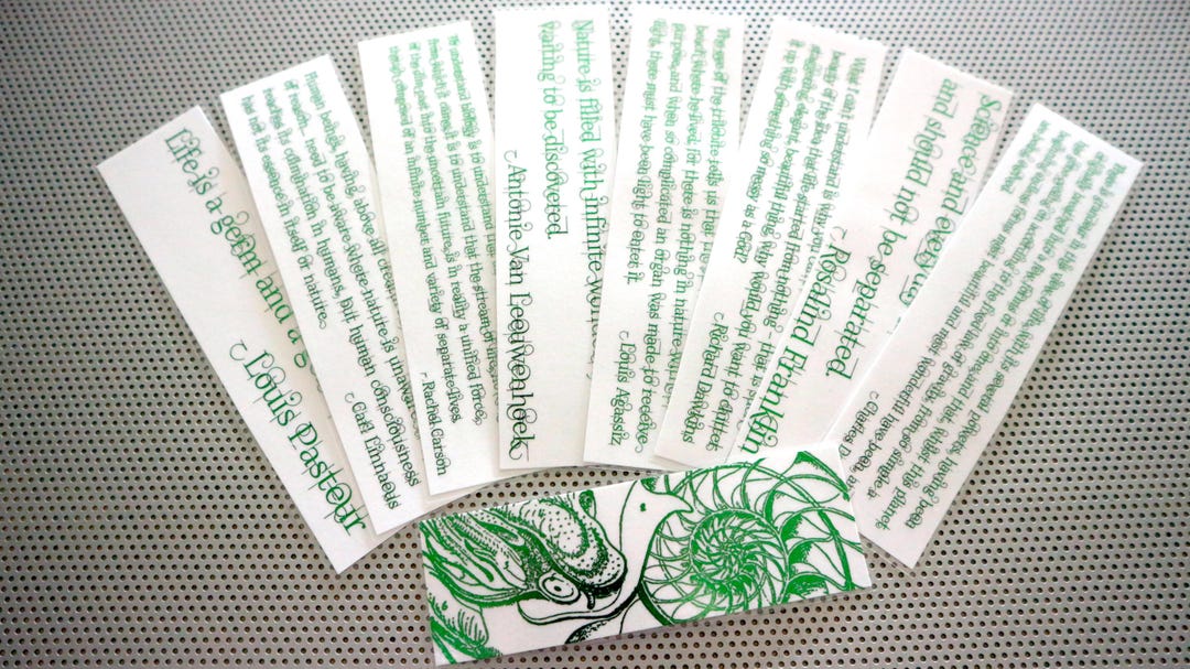 Biology Bookmark Set of Quotes Scientists Books Physicist Scientific ...