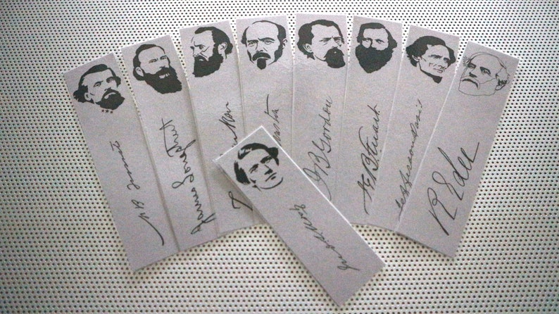Civil War Bookmarks Heroes of the Confederacy Set of 9 American ...