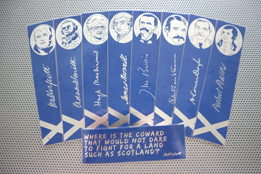 Great Scots! Bookmarks / Set of 9 Scottish Handmade Portraits ...